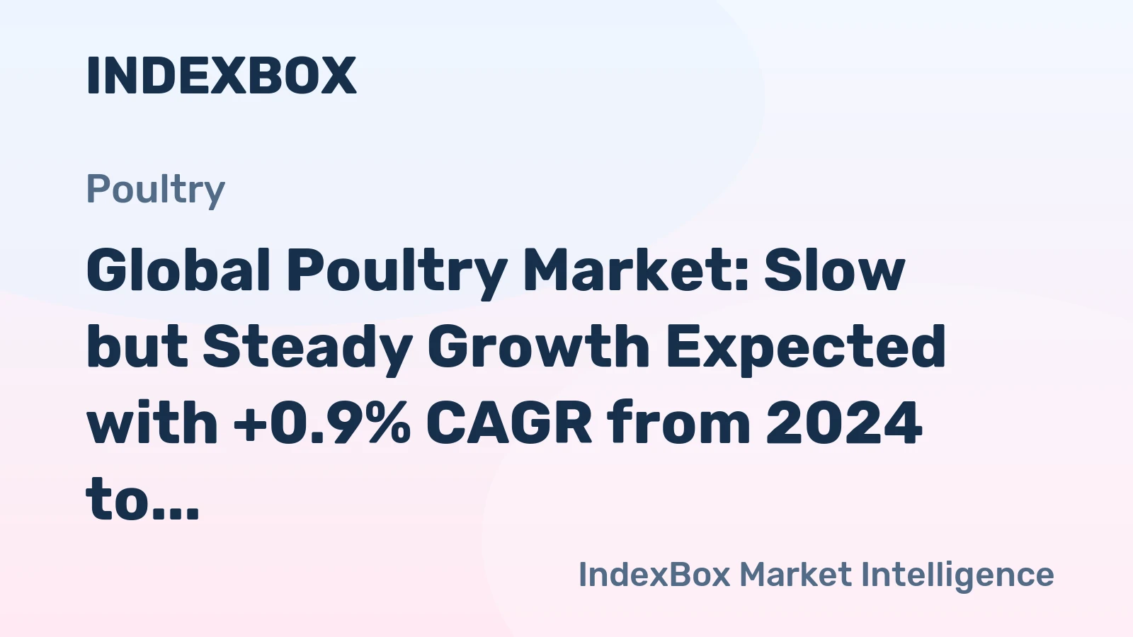 Global Poultry Market: Slow but Steady Growth Expected with +0.9% CAGR from 2024 to 2035