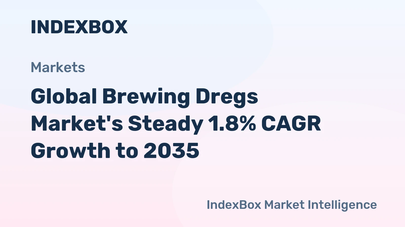 Global Brewing Dregs Market's Steady 1.8% CAGR Growth to 2035