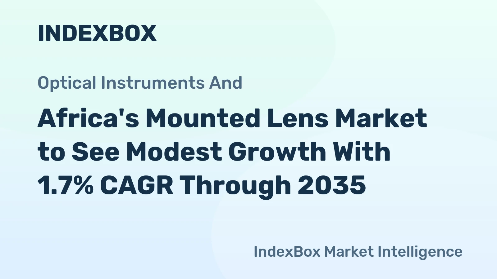 Africa's Mounted Lens Market to See Modest Growth With 1.7% CAGR Through 2035