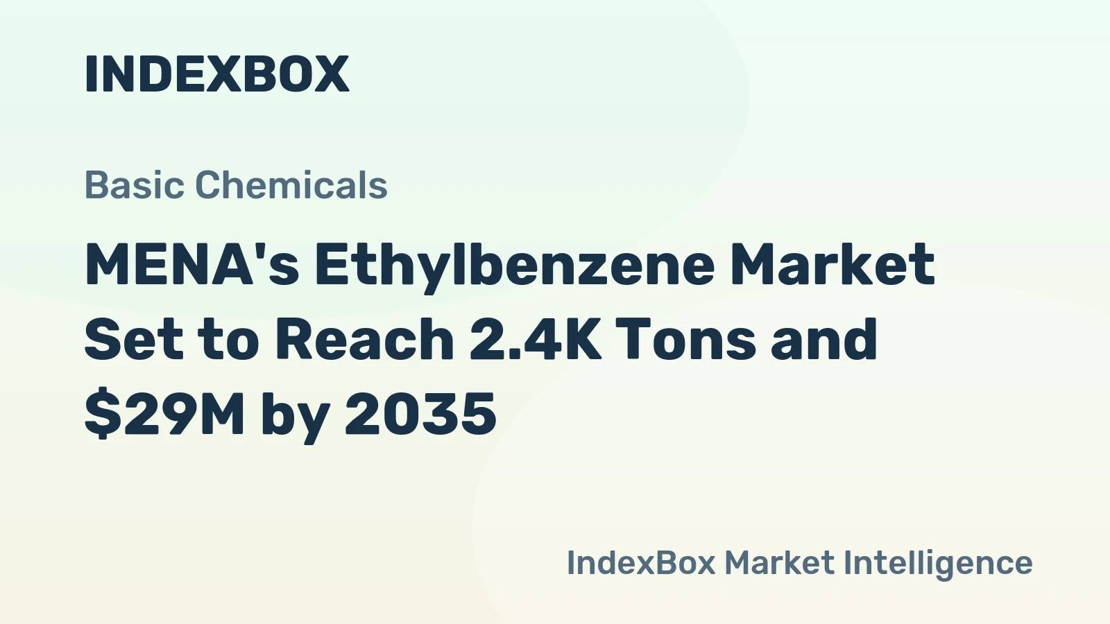 MENA's Ethylbenzene Market Set to Reach 2.4K Tons and $29M by 2035