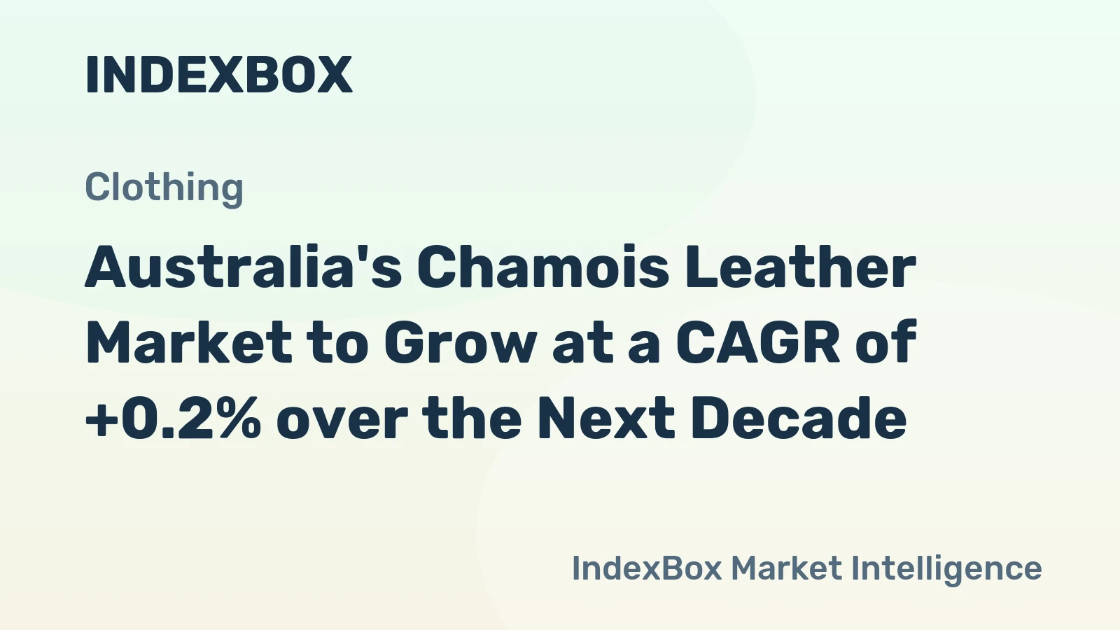 Australia's Chamois Leather Market to Grow at a CAGR of +0.2% over the Next Decade