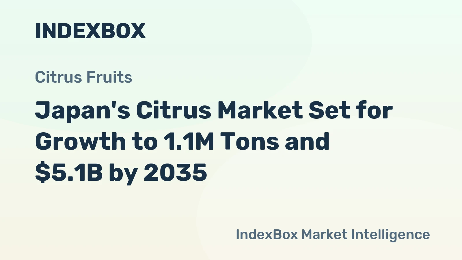 Japan's Citrus Market Set for Growth to 1.1M Tons and $5.1B by 2035