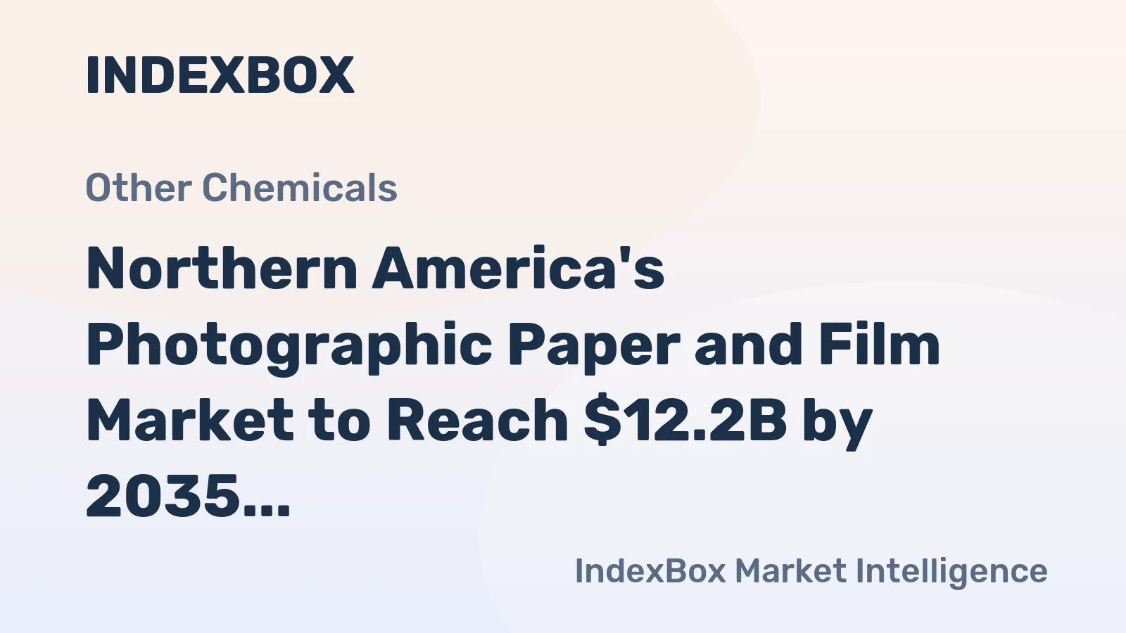 Northern America's Photographic Paper and Film Market to Reach $12.2B by 2035 with +7.4% Volume Growth