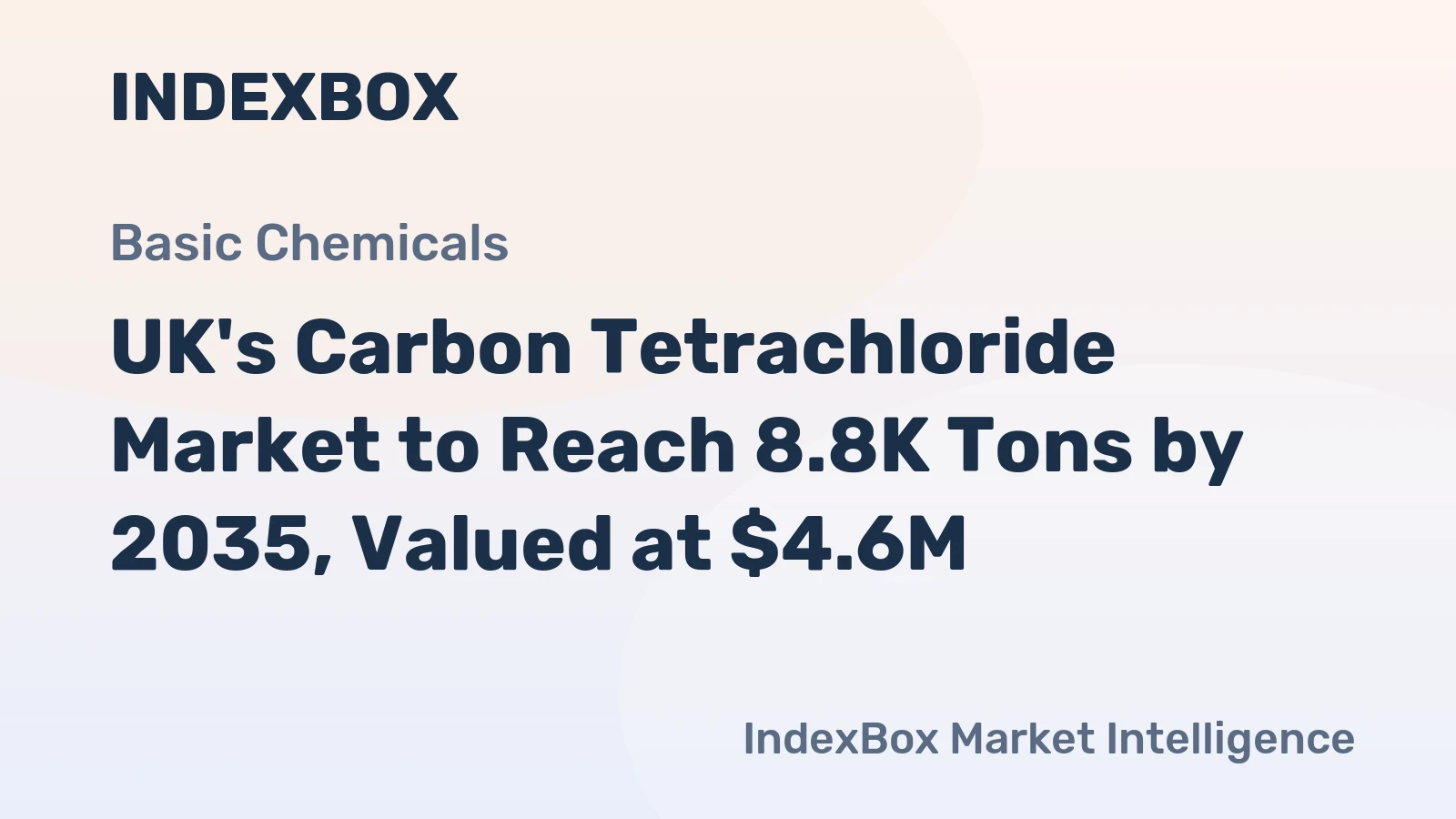 UK's Carbon Tetrachloride Market to Reach 8.8K Tons by 2035, Valued at $4.6M