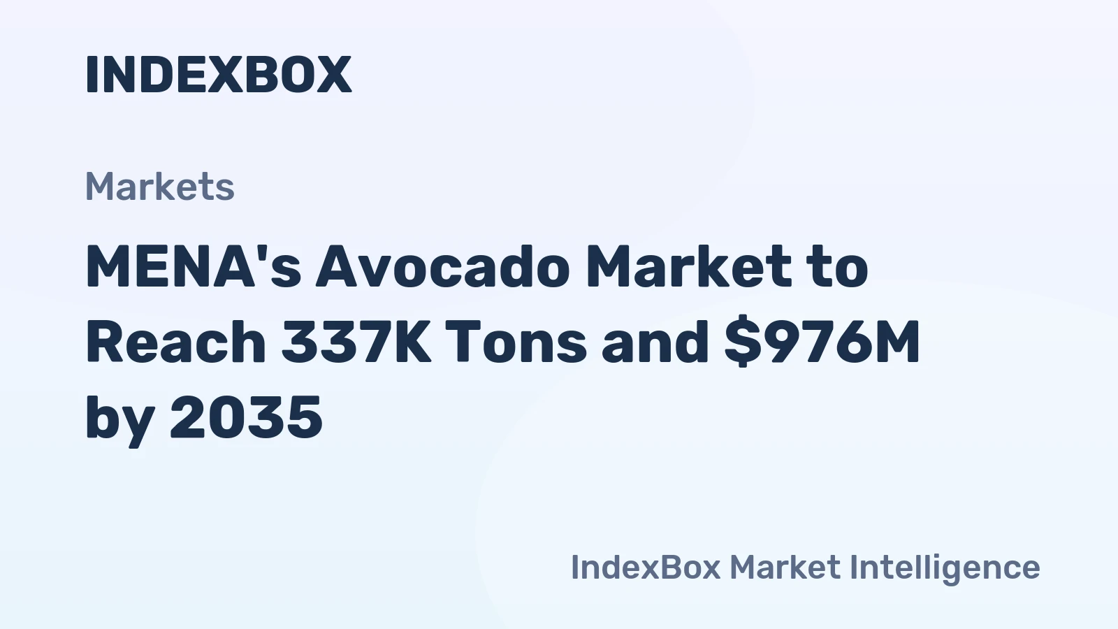 MENA's Avocado Market to Reach 337K Tons and $976M by 2035