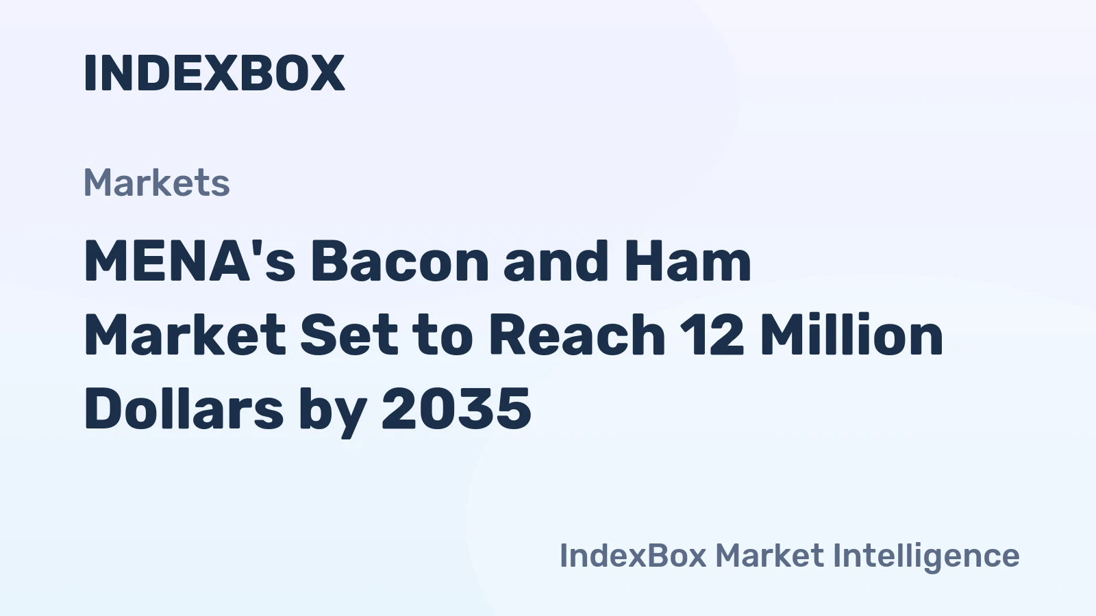 MENA's Bacon and Ham Market Set to Reach 12 Million Dollars by 2035