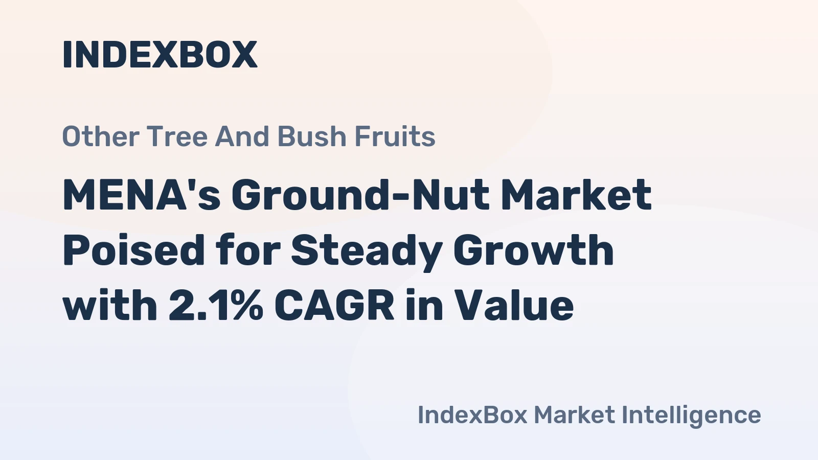 MENA's Ground-Nut Market Poised for Steady Growth with 2.1% CAGR in Value