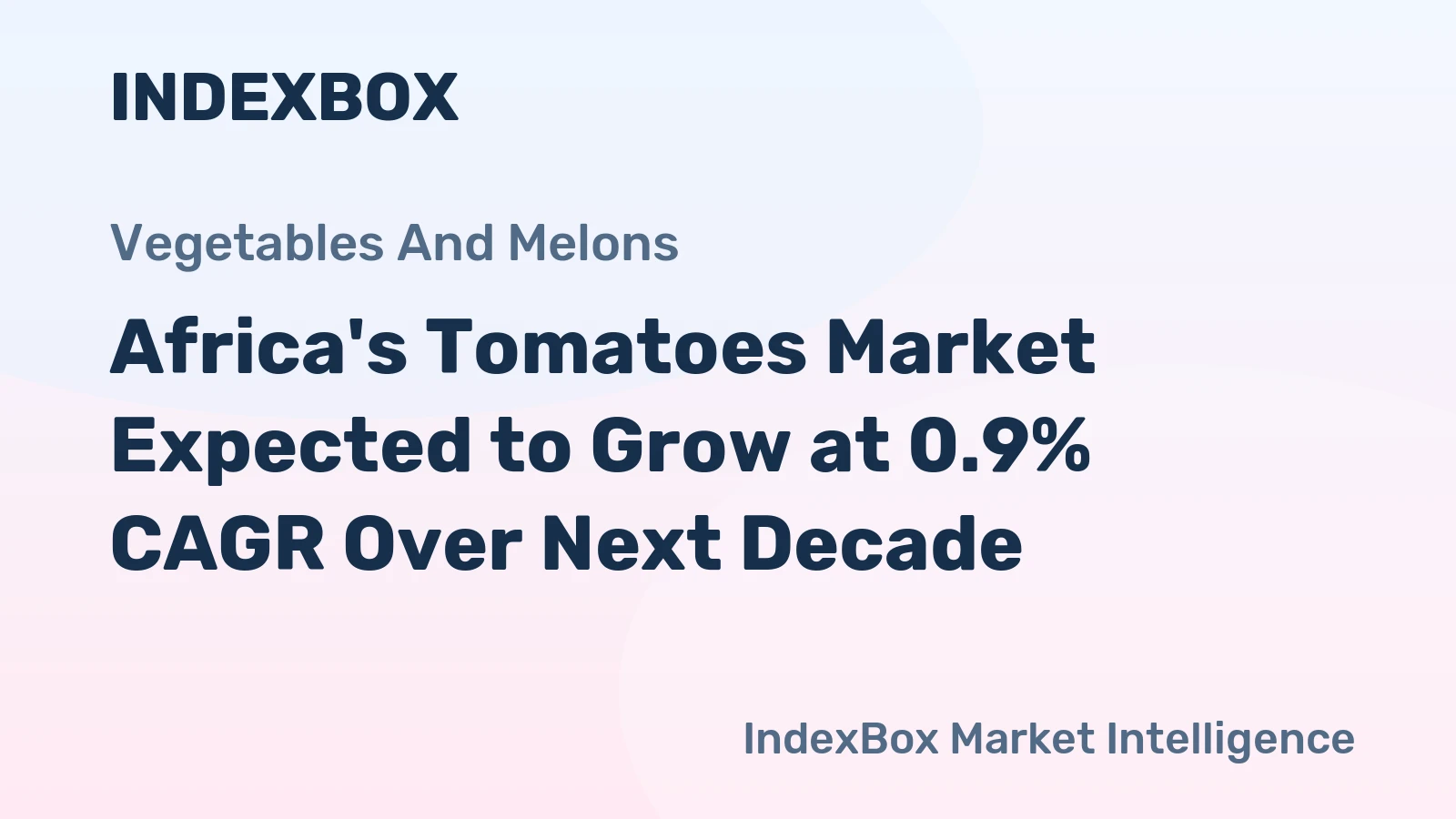 Africa's Tomatoes Market Expected to Grow at 0.9% CAGR Over Next Decade