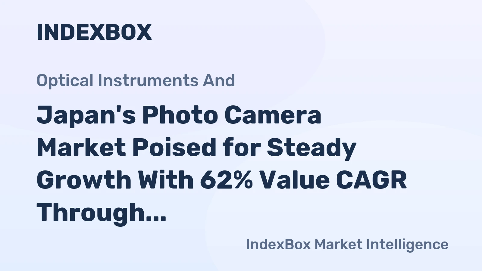Japan's Photo Camera Market Poised for Steady Growth With 62% Value CAGR Through 2035