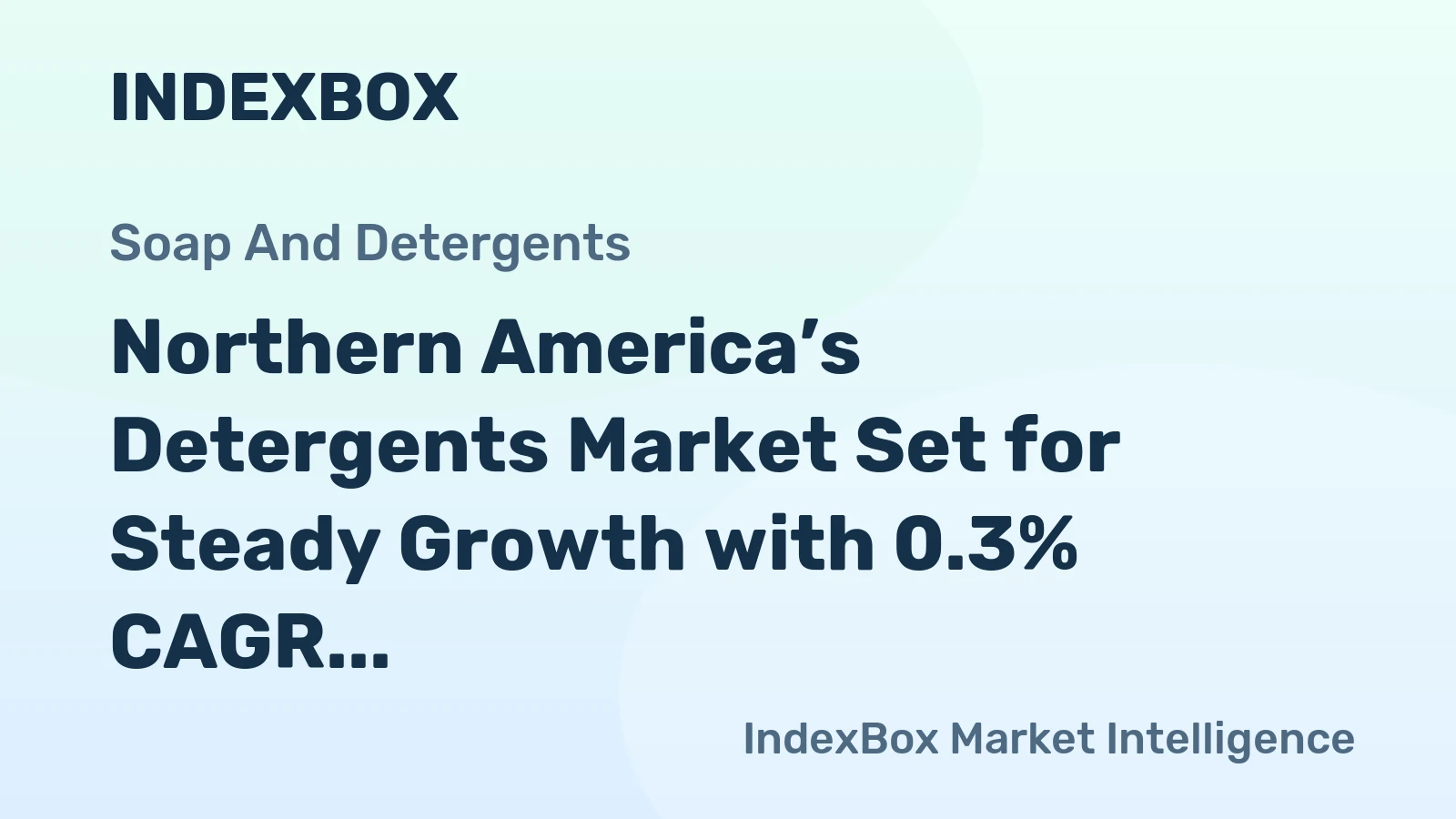 Northern America’s Detergents Market Set for Steady Growth with 0.3% CAGR in Value