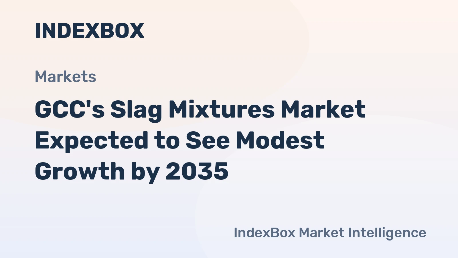 GCC's Slag Mixtures Market Expected to See Modest Growth by 2035