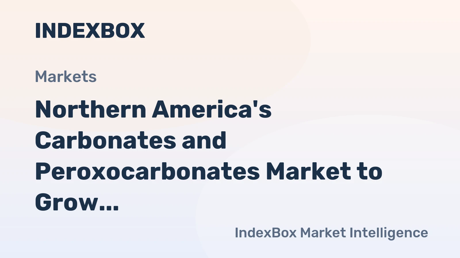 Northern America's Carbonates and Peroxocarbonates Market to Grow at 1.5% CAGR Through 2035