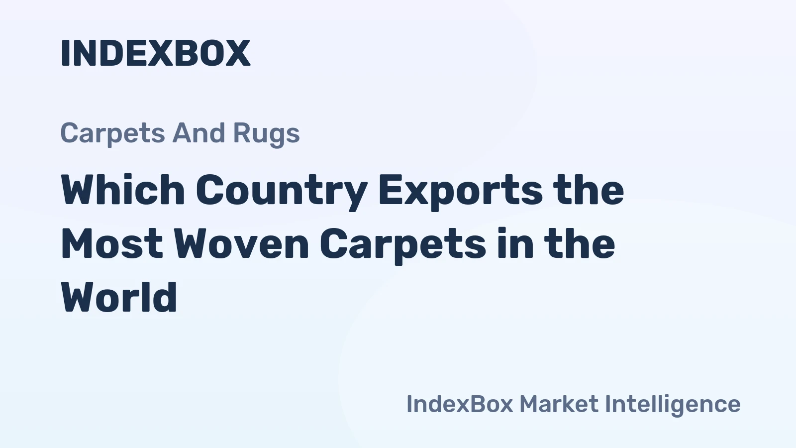 Which Country Exports the Most Woven Carpets in the World?