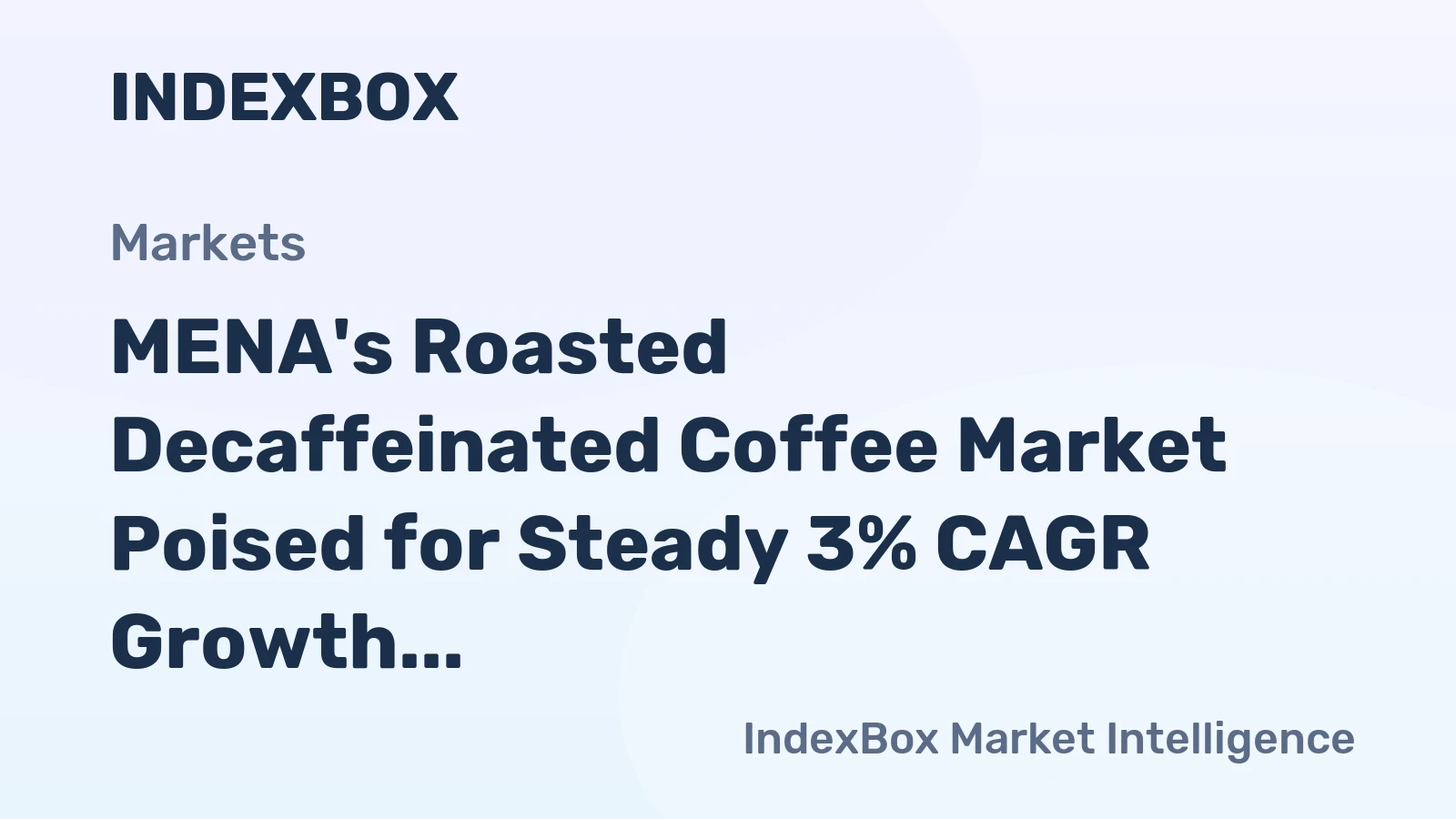 MENA's Roasted Decaffeinated Coffee Market Poised for Steady 3% CAGR Growth Through 2035