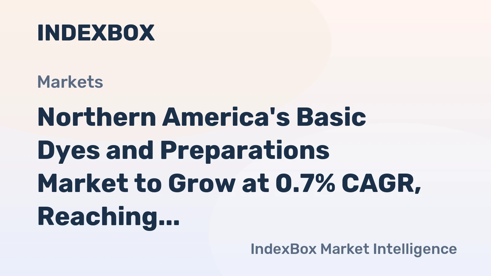 Northern America's Basic Dyes and Preparations Market to Grow at 0.7% CAGR, Reaching 12K Tons by 2035