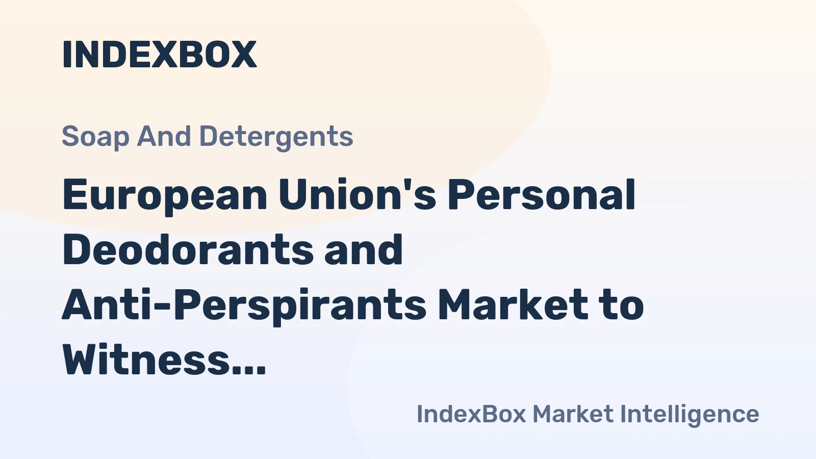 European Union's Personal Deodorants and Anti-Perspirants Market to Witness Steady Growth with CAGR of +0.6% from 2024 to 2035