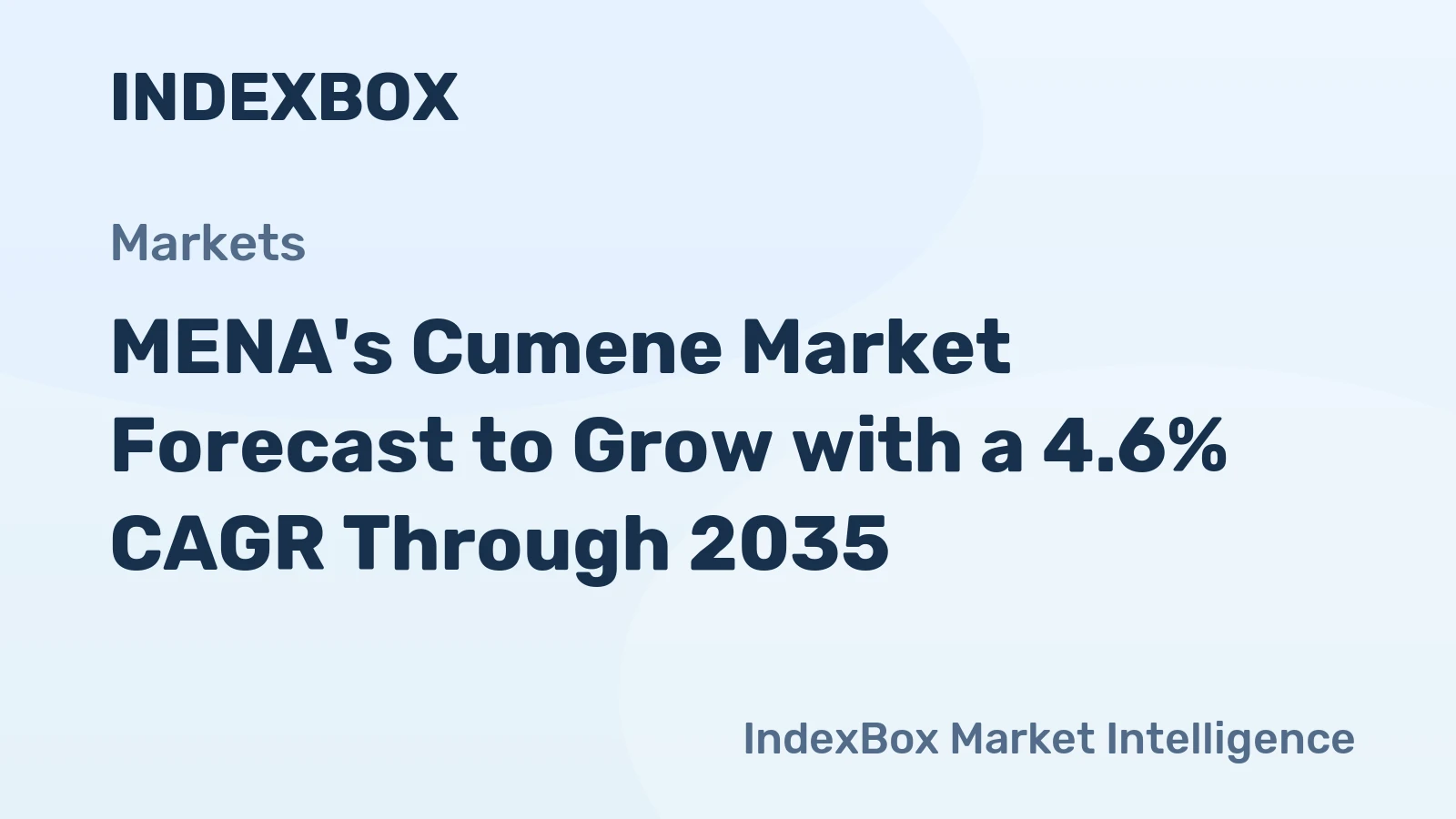 MENA's Cumene Market Forecast to Grow with a 4.6% CAGR Through 2035