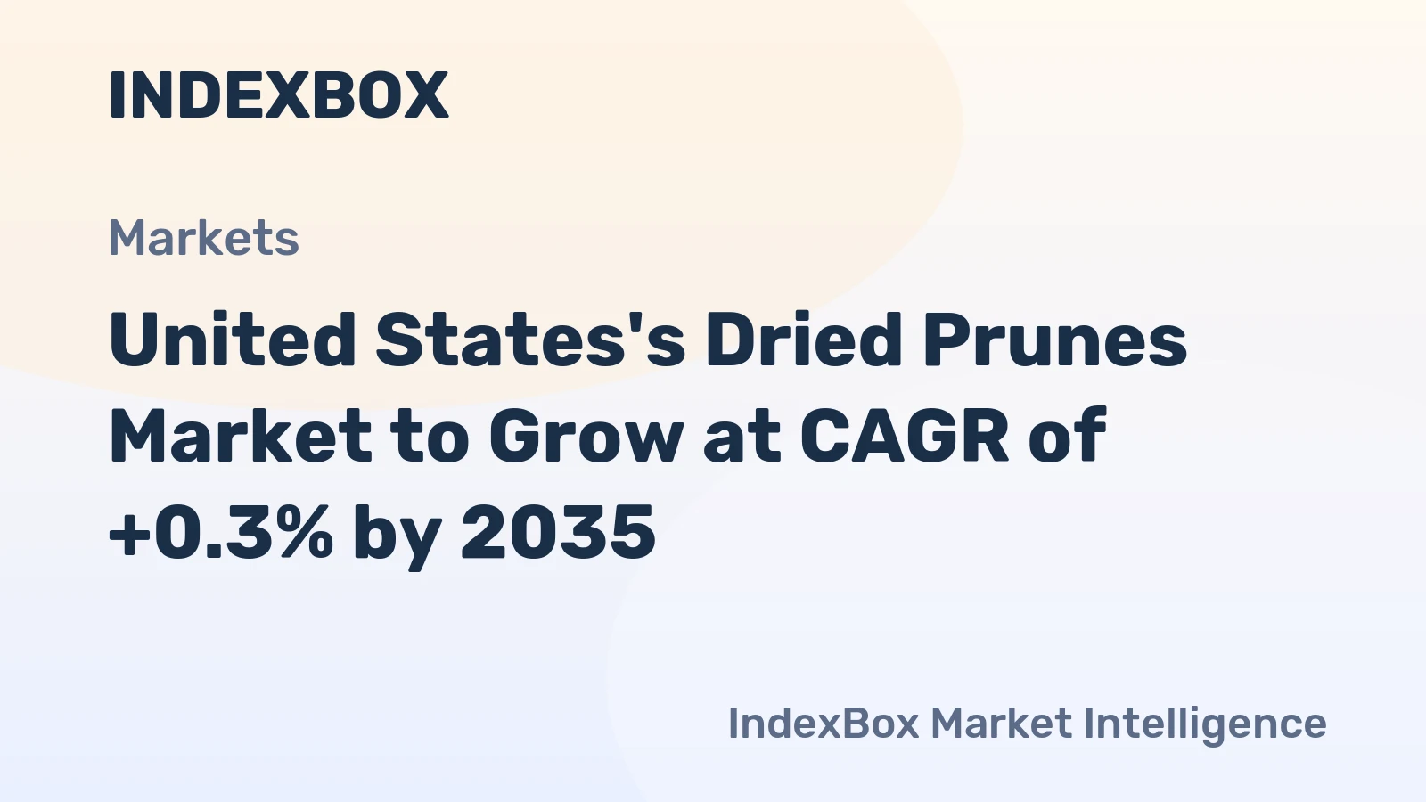 United States's Dried Prunes Market to Grow at CAGR of +0.3% by 2035