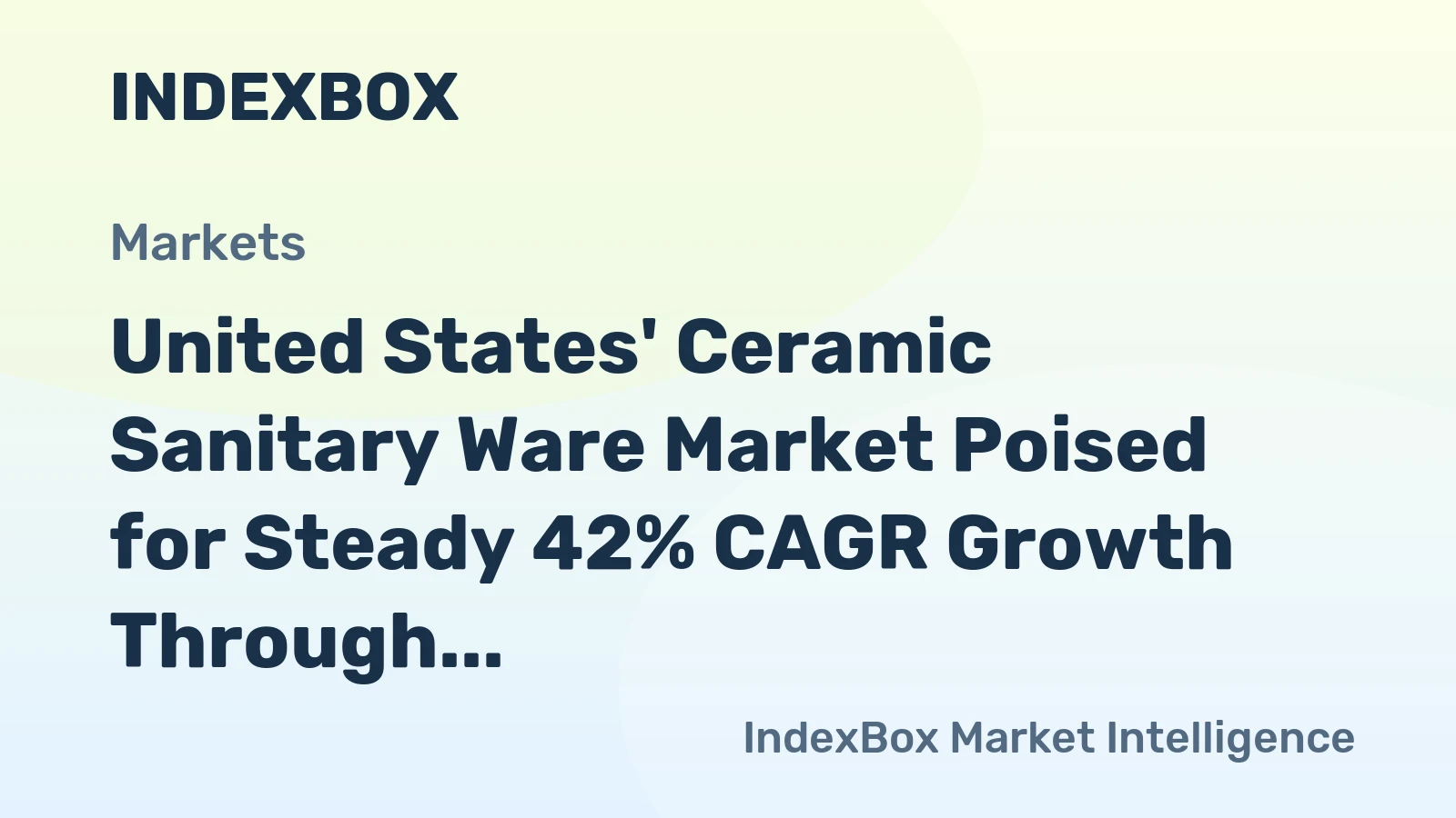 United States' Ceramic Sanitary Ware Market Poised for Steady 42% CAGR Growth Through 2035