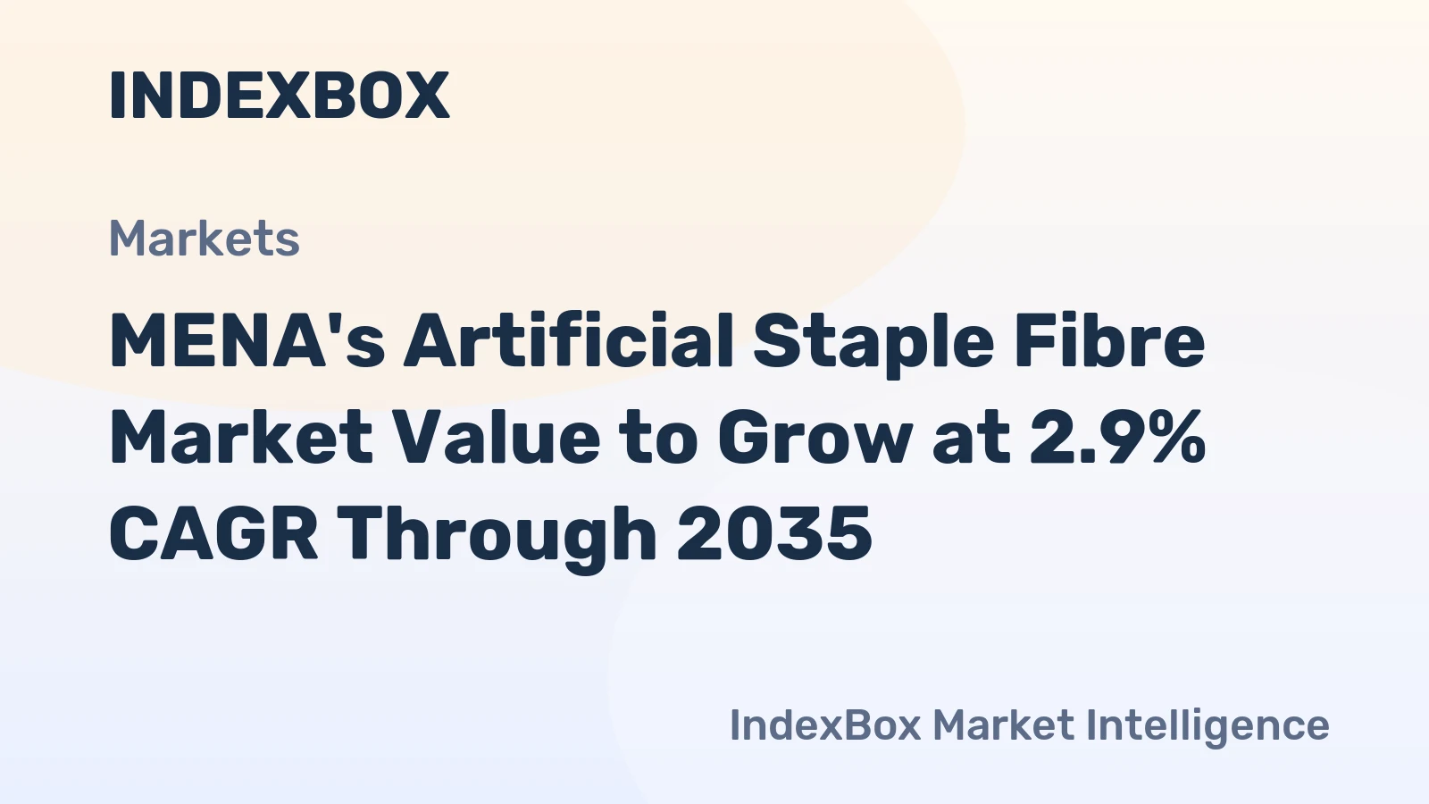 MENA's Artificial Staple Fibre Market Value to Grow at 2.9% CAGR Through 2035