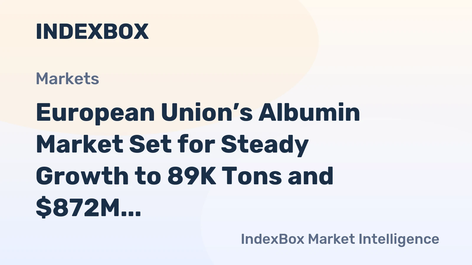 European Union’s Albumin Market Set for Steady Growth to 89K Tons and $872M by 2035