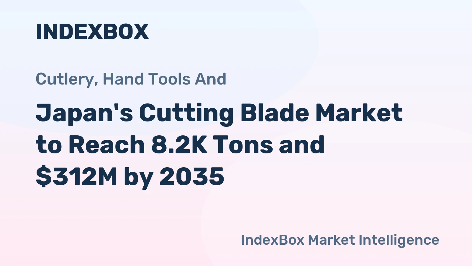 Japan's Cutting Blade Market to Reach 8.2K Tons and $312M by 2035
