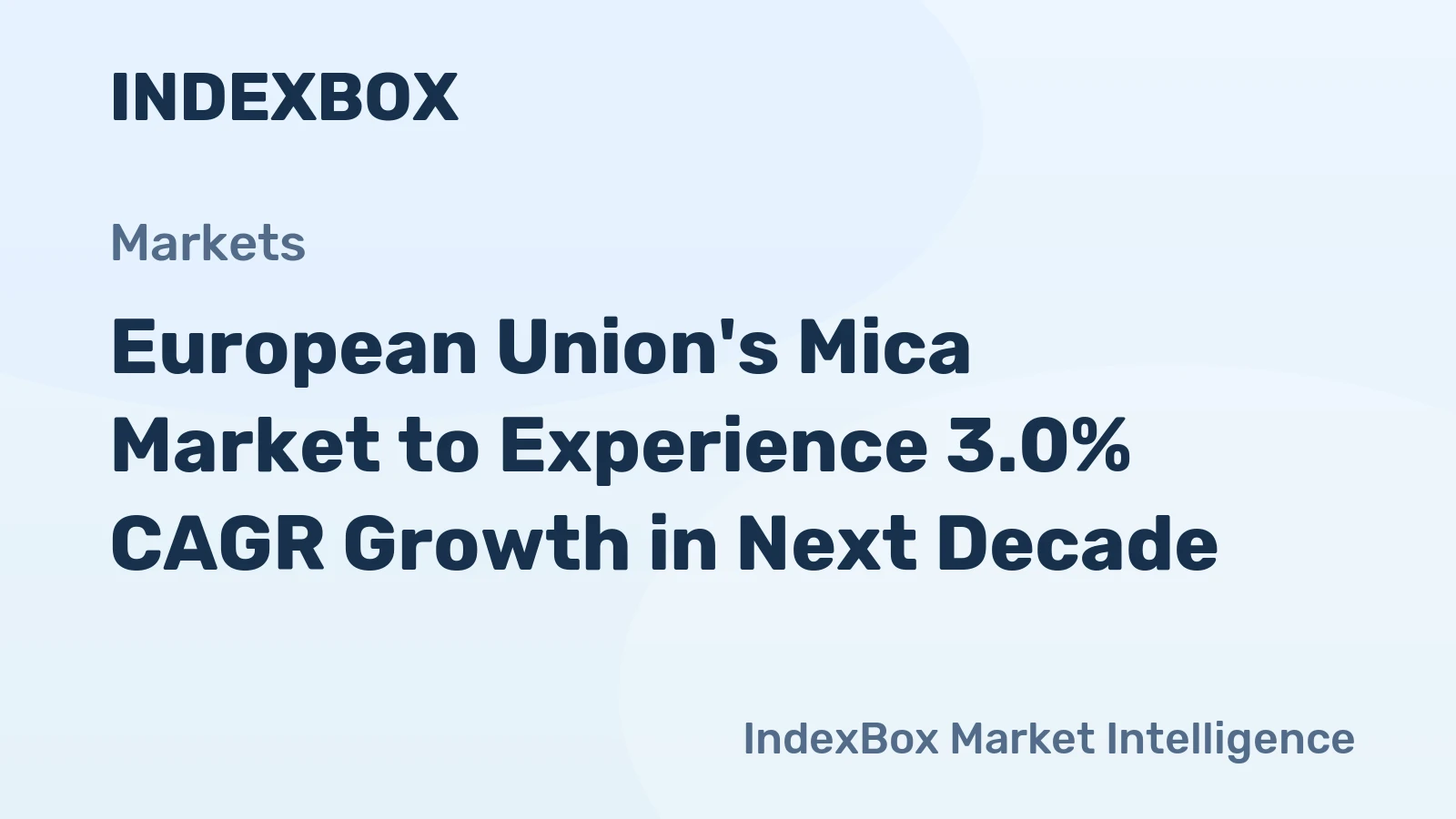 European Union's Mica Market to Experience 3.0% CAGR Growth in Next Decade
