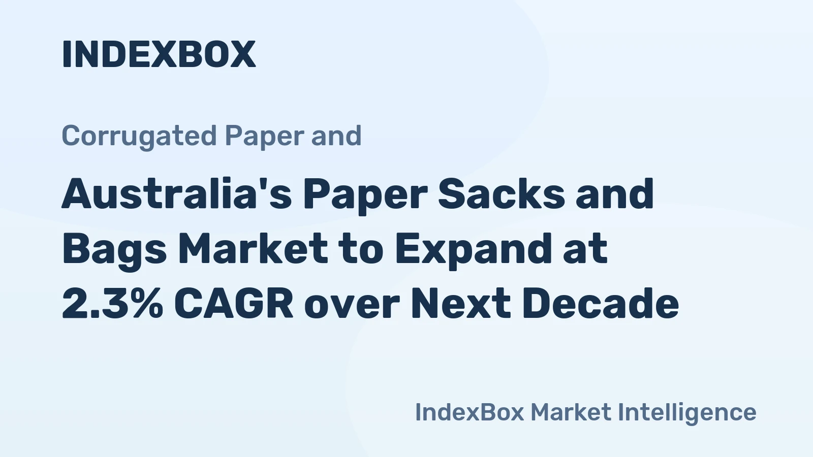 Australia's Paper Sacks and Bags Market to Expand at 2.3% CAGR over Next Decade