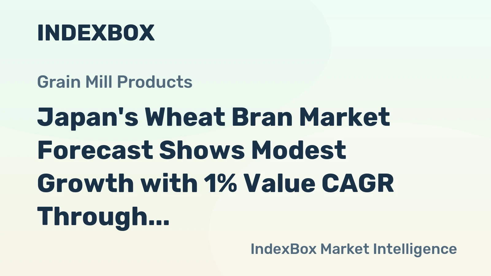 Japan's Wheat Bran Market Forecast Shows Modest Growth with 1% Value CAGR Through 2035