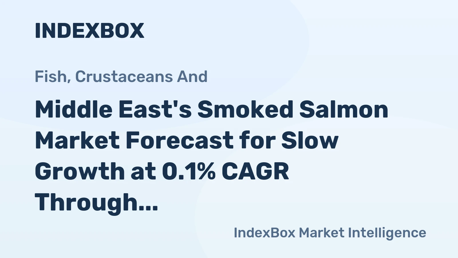 Middle East's Smoked Salmon Market Forecast for Slow Growth at 0.1% CAGR Through 2035