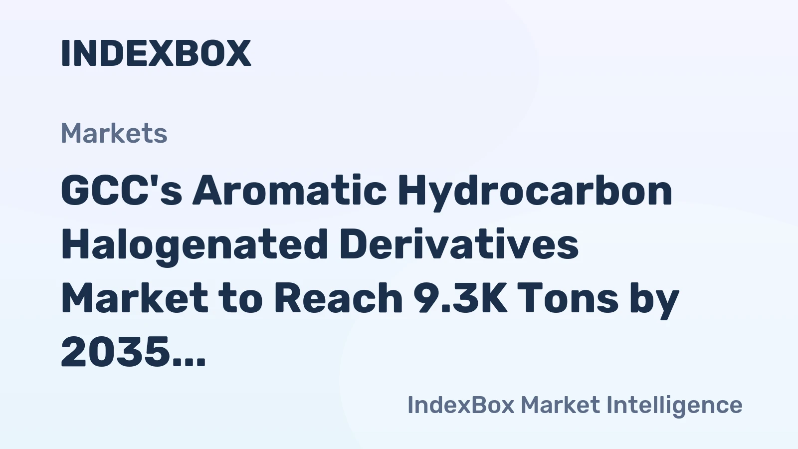 GCC's Aromatic Hydrocarbon Halogenated Derivatives Market to Reach 9.3K Tons by 2035, Valued at $44M