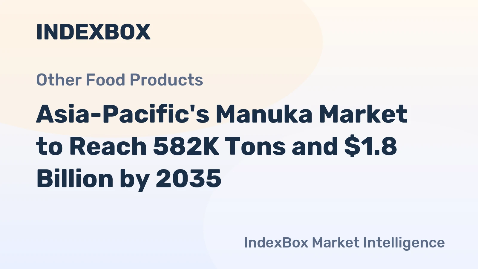 Asia-Pacific's Manuka Market to Reach 582K Tons and $1.8 Billion by 2035