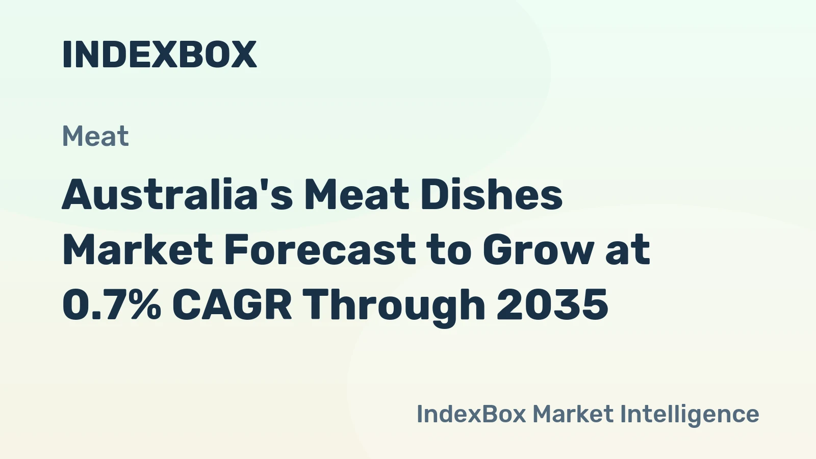 Australia's Meat Dishes Market Forecast to Grow at 0.7% CAGR Through 2035