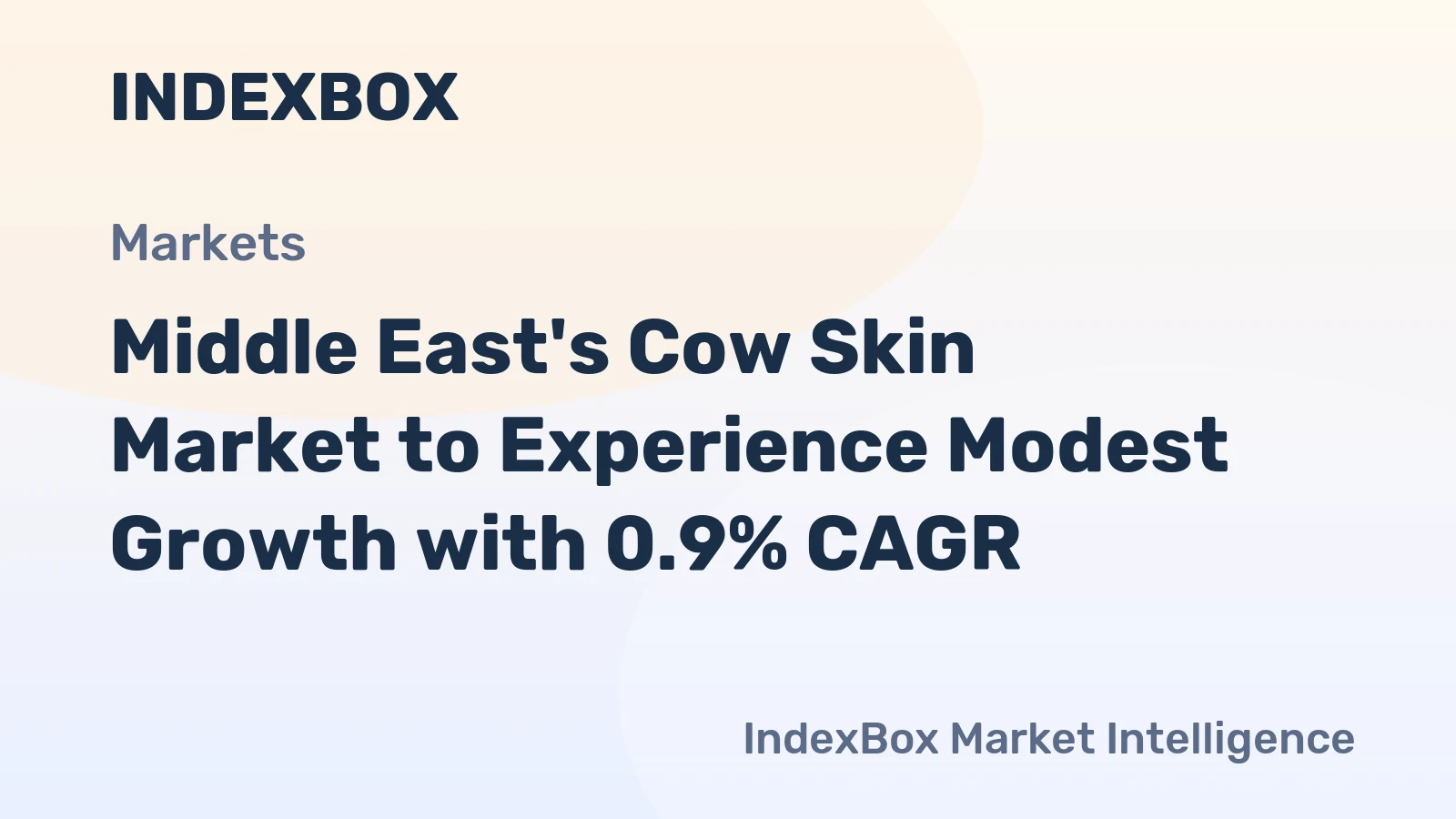 Middle East's Cow Skin Market to Experience Modest Growth with 0.9% CAGR