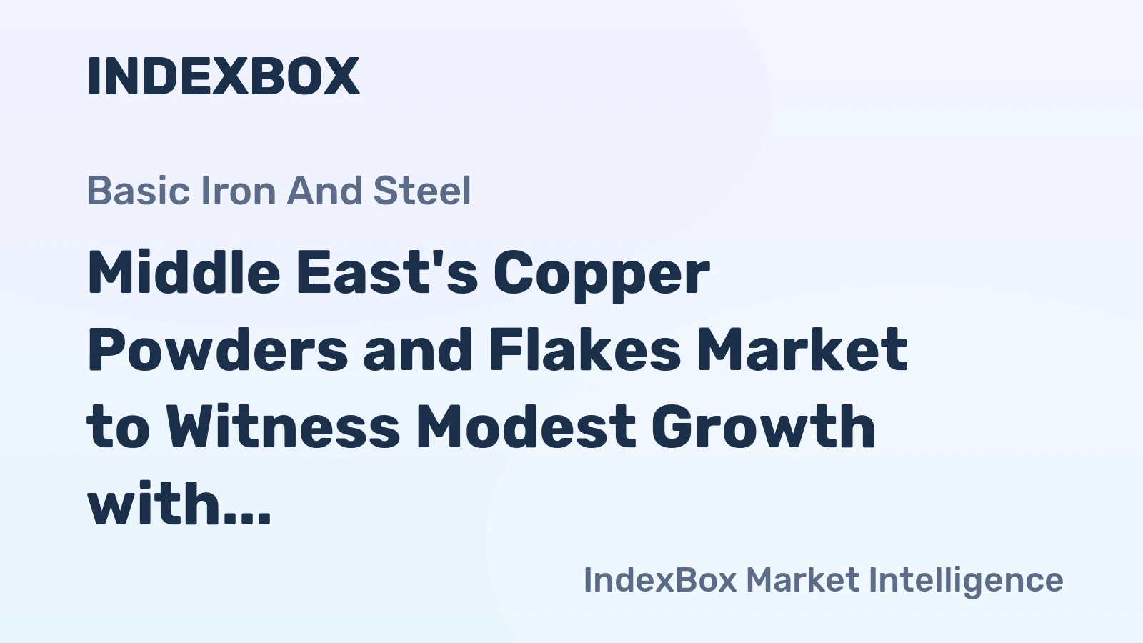 Middle East's Copper Powders and Flakes Market to Witness Modest Growth with CAGR of +0.2% through 2035