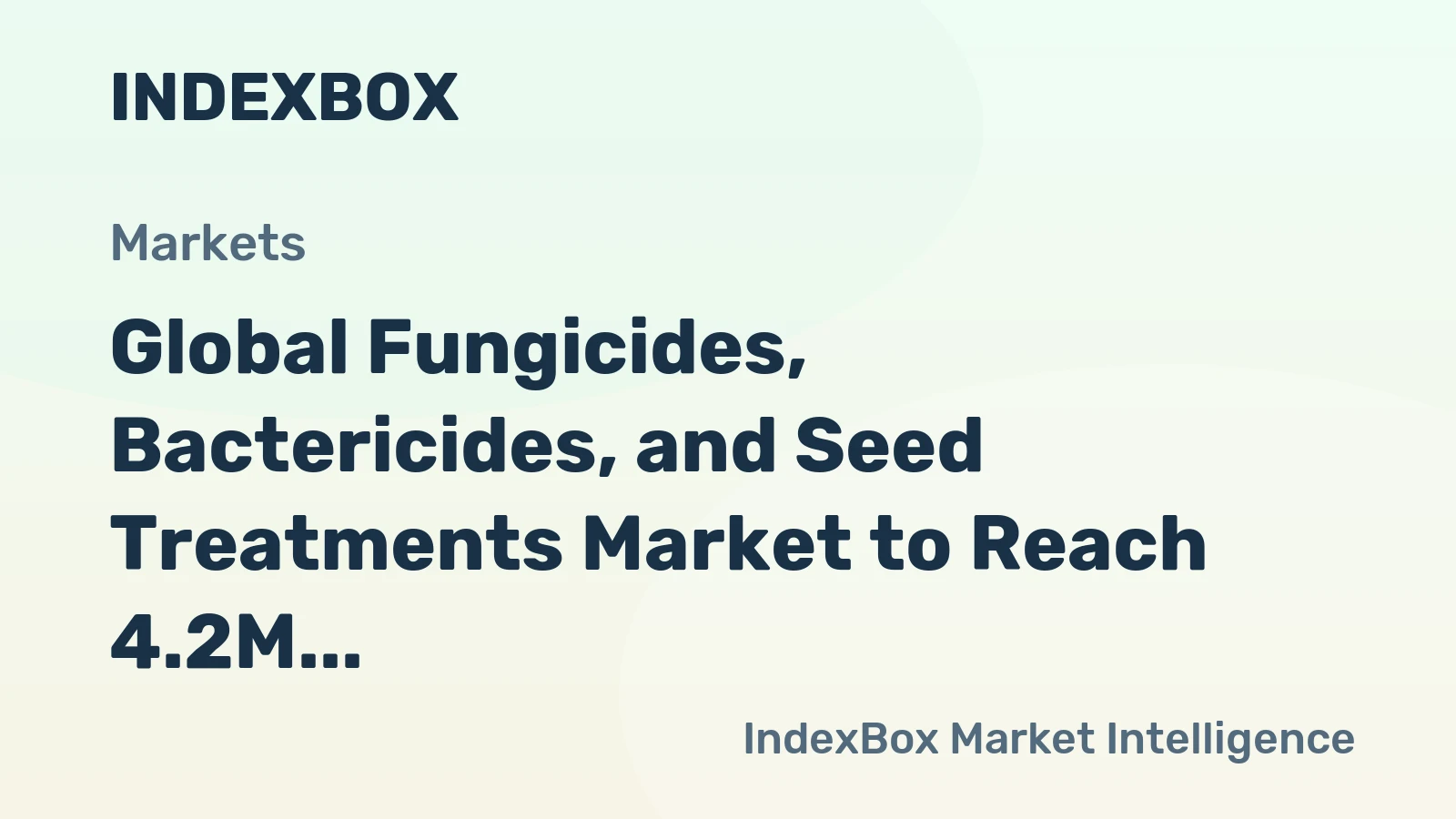 Global Fungicides, Bactericides, and Seed Treatments Market to Reach 4.2M Tons and $39.1B by 2035