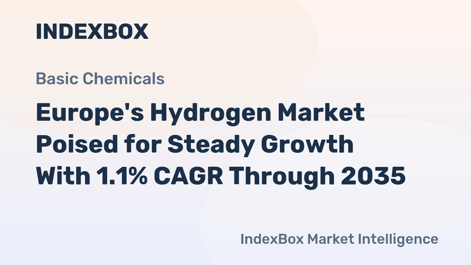Europe's Hydrogen Market Poised for Steady Growth With 1.1% CAGR Through 2035
