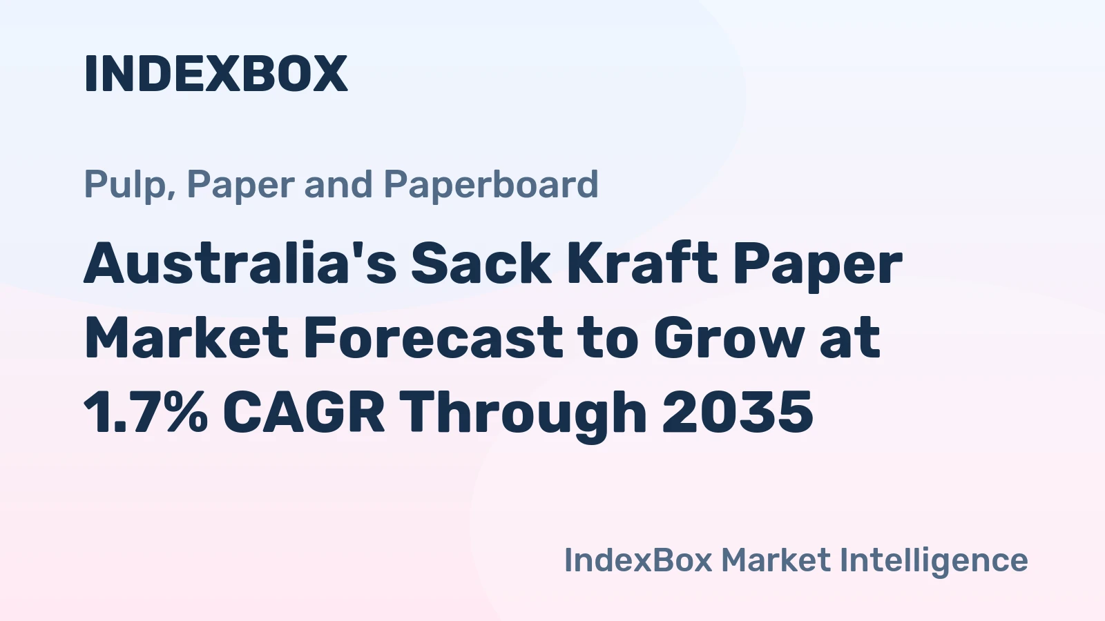 Australia's Sack Kraft Paper Market Forecast to Grow at 1.7% CAGR Through 2035