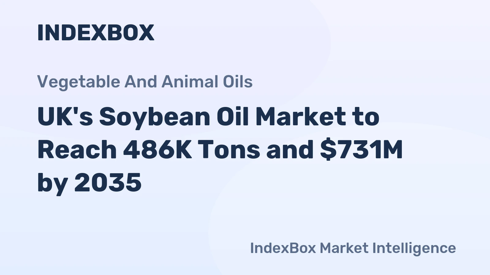 UK's Soybean Oil Market to Reach 486K Tons and $731M by 2035