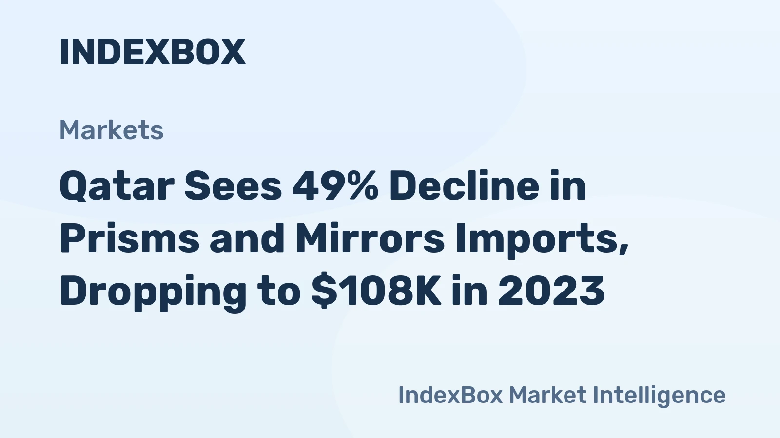 Qatar Sees 49% Decline in Prisms and Mirrors Imports, Dropping to $108K in 2023