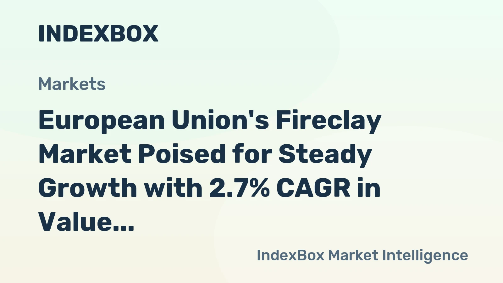 European Union's Fireclay Market Poised for Steady Growth with 2.7% CAGR in Value Through 2035