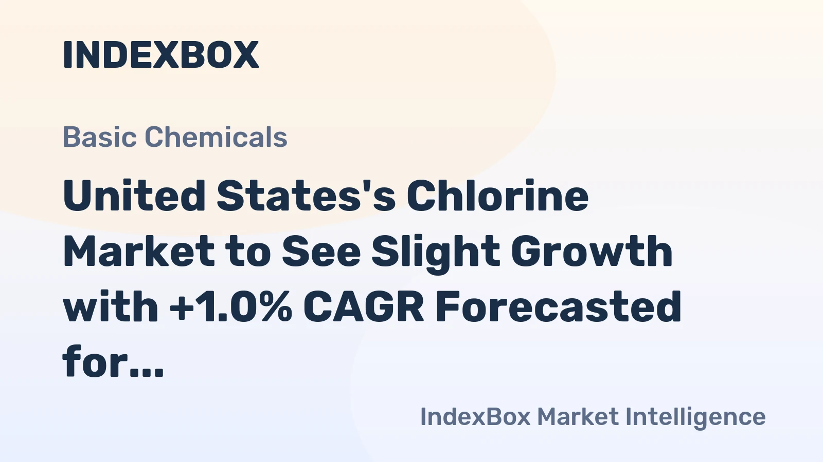 United States's Chlorine Market to See Slight Growth with +1.0% CAGR Forecasted for 2024-2035