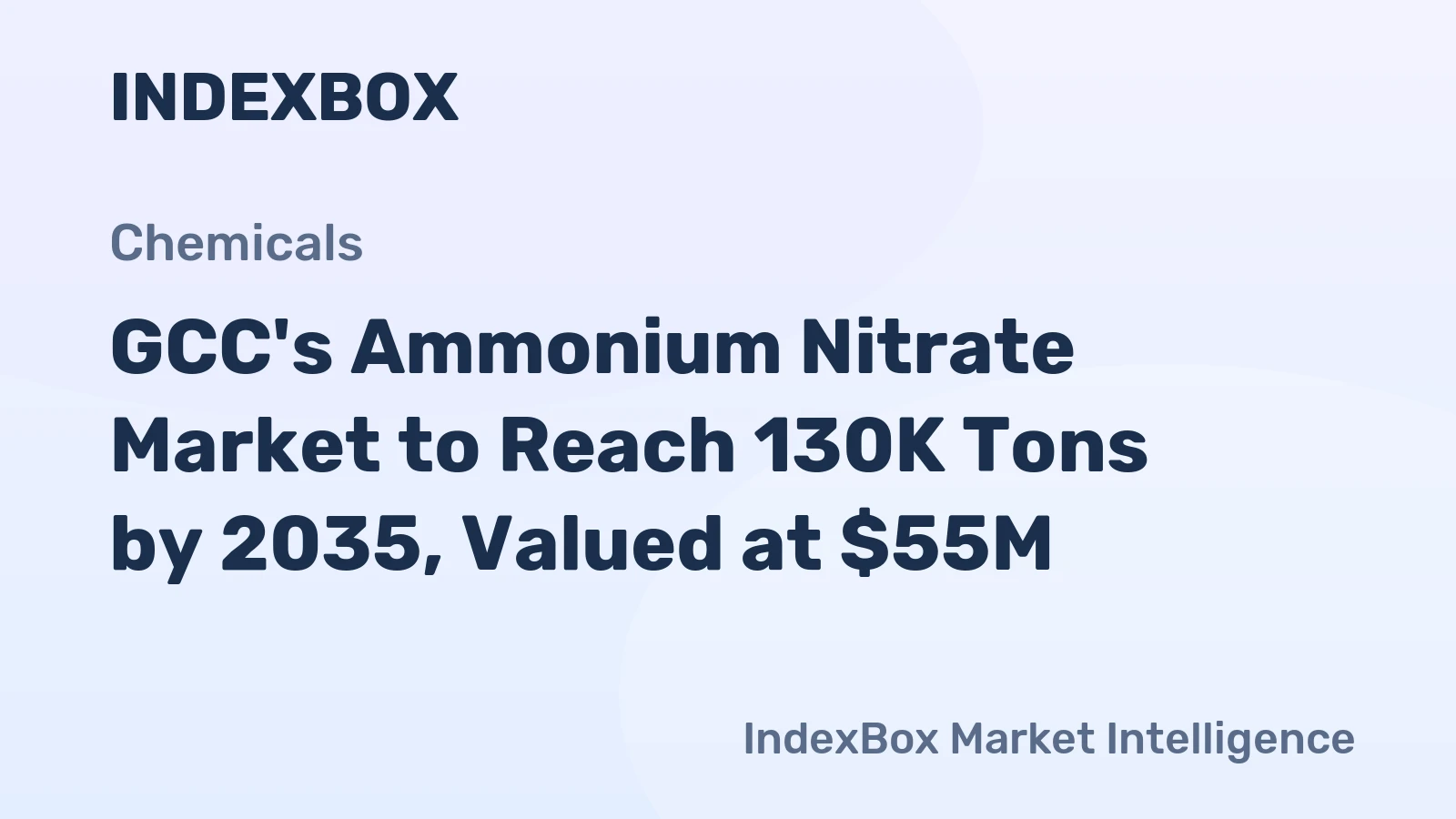 GCC's Ammonium Nitrate Market to Reach 130K Tons by 2035, Valued at $55M