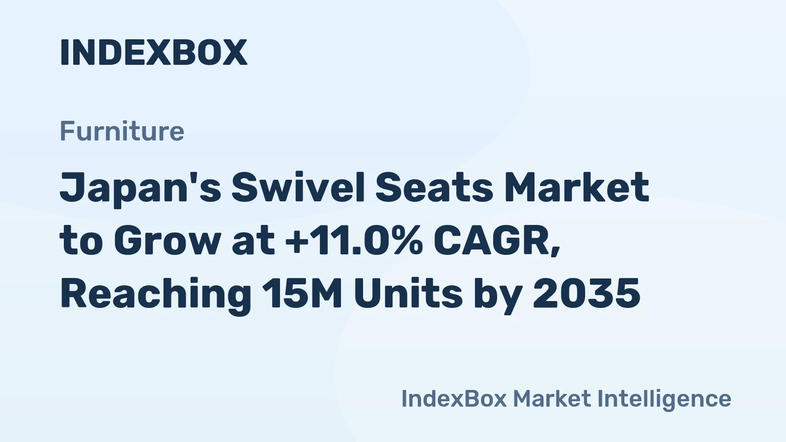 Japan's Swivel Seats Market to Grow at +11.0% CAGR, Reaching 15M Units by 2035