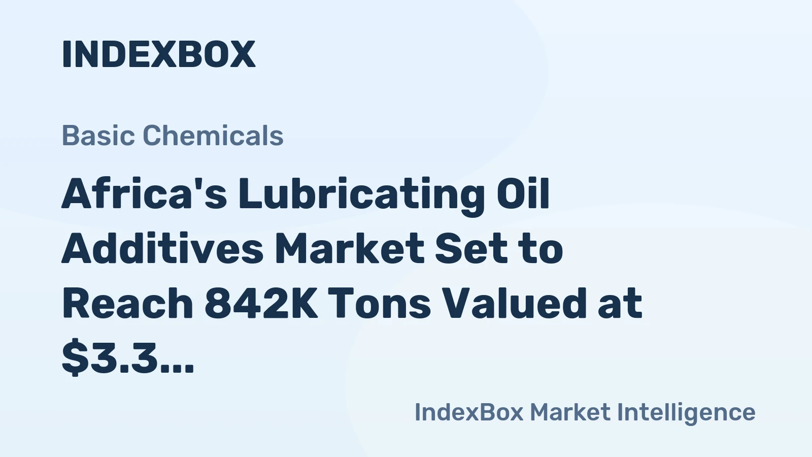 Africa's Lubricating Oil Additives Market Set to Reach 842K Tons Valued at $3.3 Billion by 2035