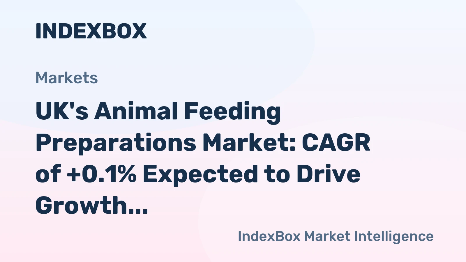UK's Animal Feeding Preparations Market: CAGR of +0.1% Expected to Drive Growth Over Next Decade