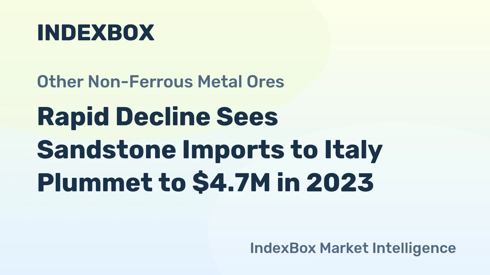 Rapid Decline Sees Sandstone Imports to Italy Plummet to $4.7M in 2023