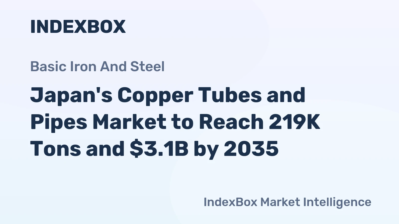 Japan's Copper Tubes and Pipes Market to Reach 219K Tons and $3.1B by 2035