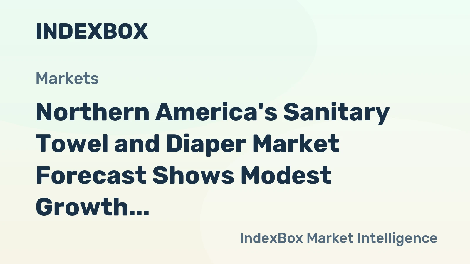 Northern America's Sanitary Towel and Diaper Market Forecast Shows Modest Growth Through 2035