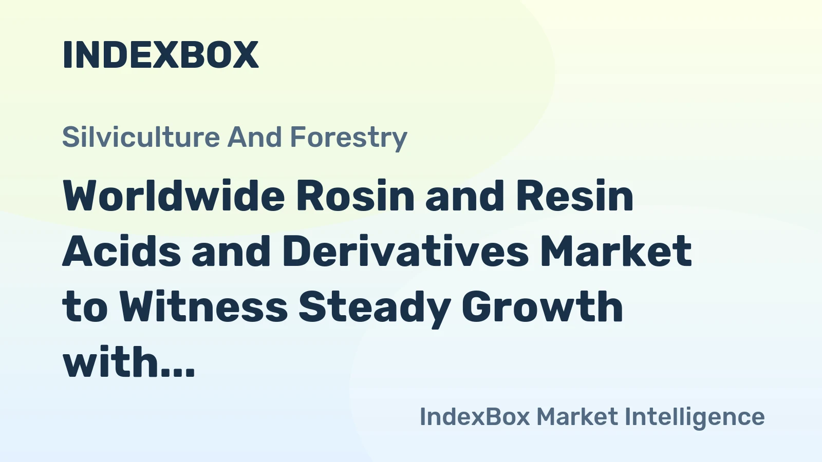 Worldwide Rosin and Resin Acids and Derivatives Market to Witness Steady Growth with +1.1% CAGR from 2024 to 2035